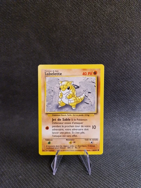 CARTE POKEMON - Sabelette - 62/102 - Set De Base - Co - FR EUR 3,99 ...