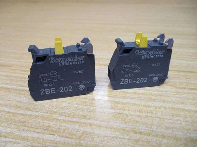 SCHNEIDER ELECTRIC ZBE-202 Telemecanique Contact Block ZBE202 (Pack of ...