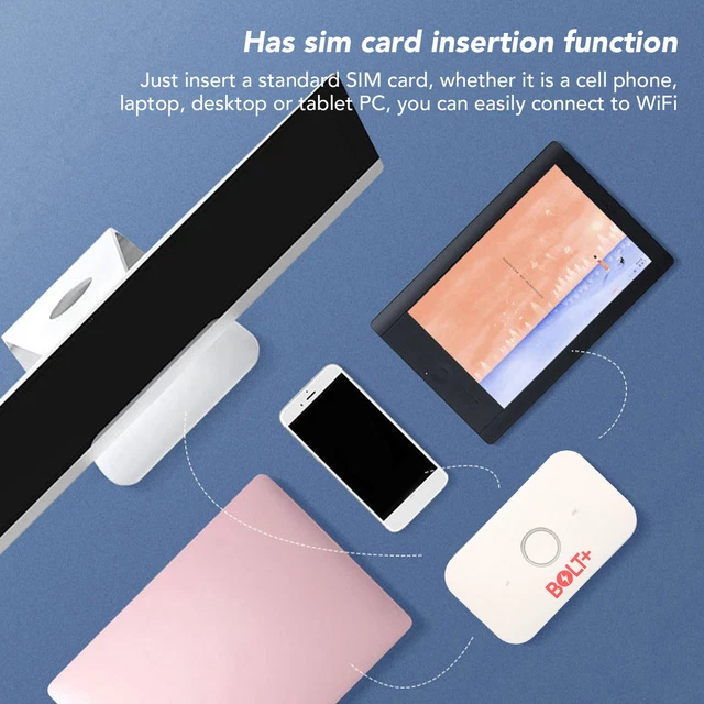 WIFI HOTSPOT 1580MAH Battery 150Mbps Download 50Mbps Upload 4G LTE ...