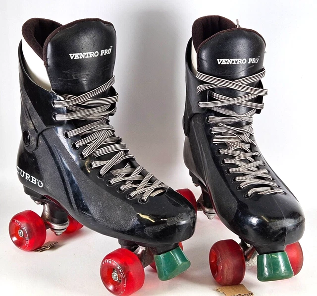 VENTRO PRO TURBO Roller Skates Black Red Size UK 9-11 EUR 43-46 Lace Up ...