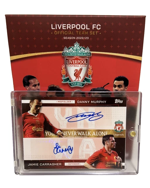 TOPPS LIVERPOOL 2022/23 Jamie Carragher/Danny Murphy Dual Autograph 2/ ...