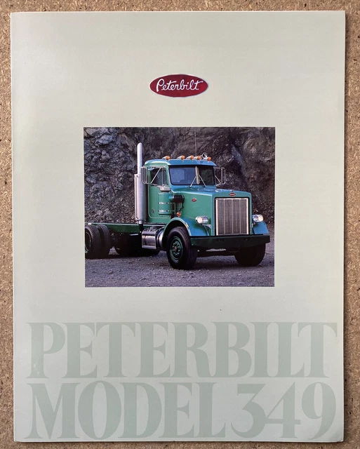 1985 PETERBILT MODEL 349 original American sales brochure $24.95 - PicClick AU