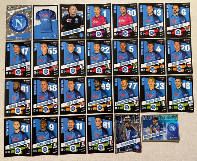 CALCIATORI PANINI 2022-23 Squadra Completa Napoli Campione D'italia 27 Figurine EUR 17,99 ...