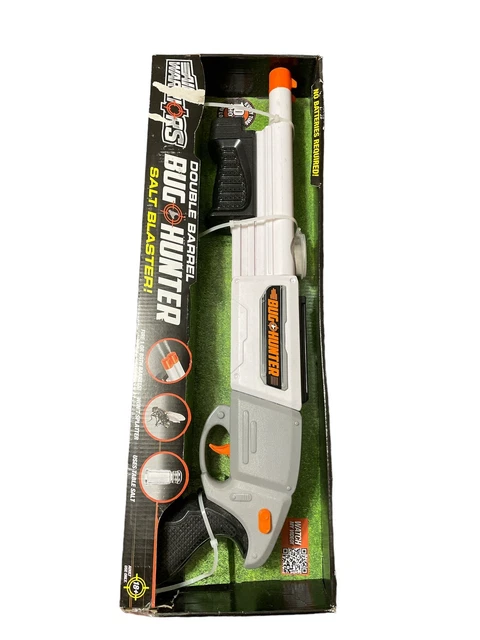 BUG HUNTER SALT BLASTER Air Warriors, DOUBLE BARREL Salt Gun For Flies ...