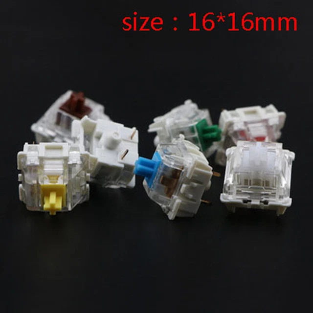 GATERON 5 PIN transparent case switches mechanical keyboard cherry mx ...