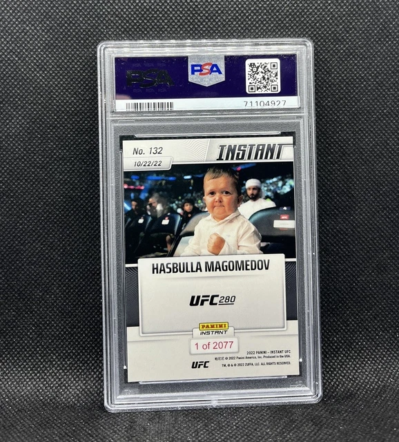 HASBULLA MAGOMEDOV PSA 10 Rookie 2022 Panini Instant UFC #132 RC CARD ...