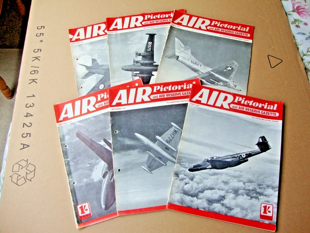 AIR PICTORIAL MAGAZINE 1950;s 6 Issues - All Included In 1 Listing £2. ...