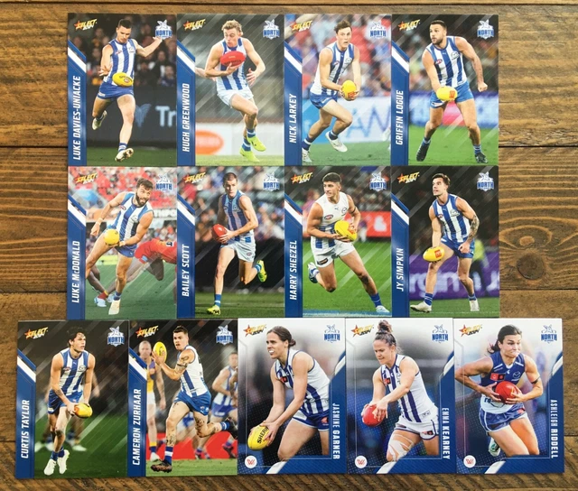 2024 SELECT AFL Footy Stars Series Nth Melbourne Kangaroos 10 Card Set ...