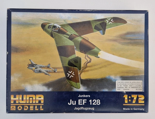 MAQUETTE 1/72, JUNKER Ju EF128 Jagdflugzeug, uchronie, HUMA Modell N ...