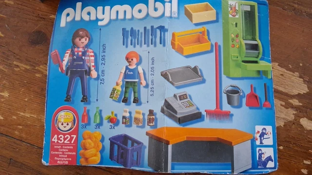 PLAYMOBIL BOUTIQUE ET matériel d`entretien , snack école. complet sans ...