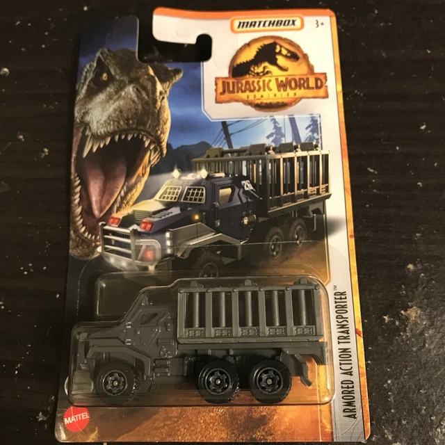 2022 MATCHBOX JURASSIC World Dominion Park Army Armored Action Truck ...
