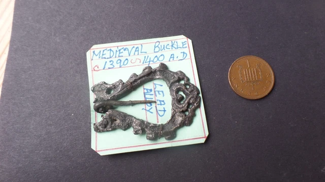 MEDIEVAL BUCKLE from an OLD COLLECTION found metal detecting finds ...