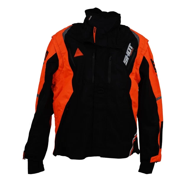 ENDURO JACKET SHOT Flexor Advance Black & KTM Neon Orange **Factory ...