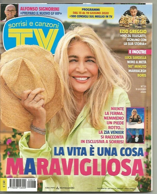 Rivista Settimanale Sorrisi E Canzoni Tv N 23 9 Giugno 2020 Gruppo