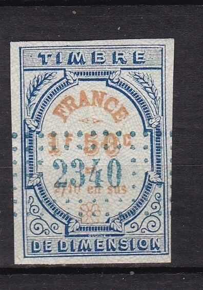 TIMBRE FRANCE FISCAUX Dimension 1 F 50C-Nsg.tb-Voir Scan-Z089 EUR 1,00 - PicClick FR