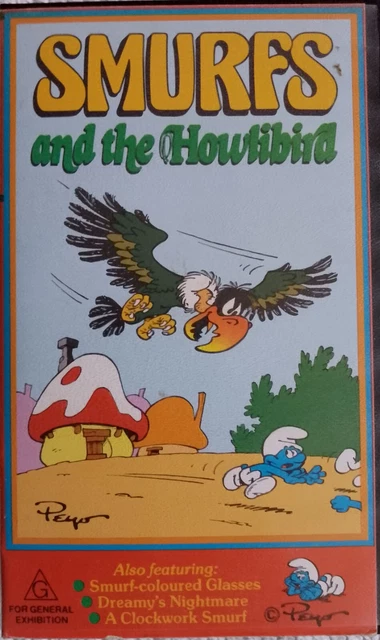 SMURFS AND THE Howlibird VHS 1981 Pal Video 70min Hanna Barbera SEPP ...