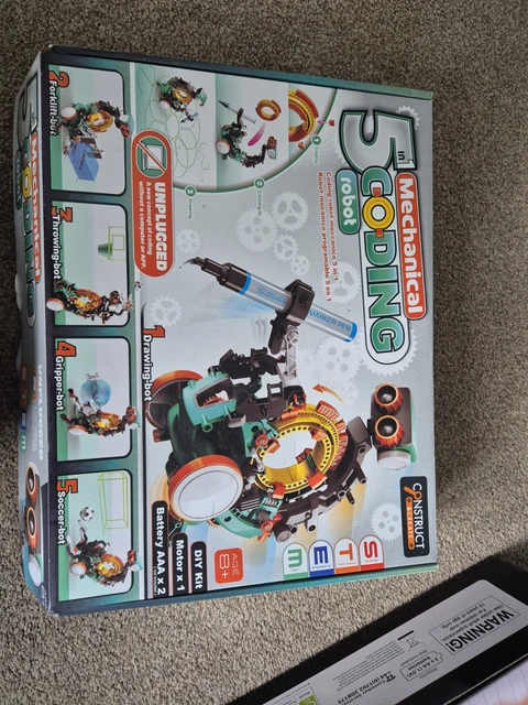 CONSTRUCT AND CREATE 5 In 1 Mechanical Coding Robot £20.42 - PicClick UK