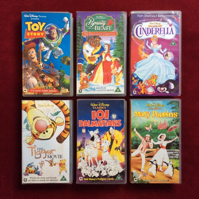 WALT DISNEY CLASSIC VHS Video Tape Bundle X6 Very Good Condition (A) £2 ...
