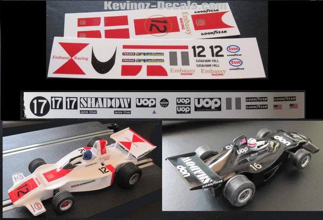 1/32 SCALE DECALS for Scalextric Shadow DN1 cars - 3 Variations £4.50 ...