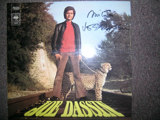 ORIGINAL AUTOGRAPH DEDICATION of singer JOE DASSIN on cover album LP ...