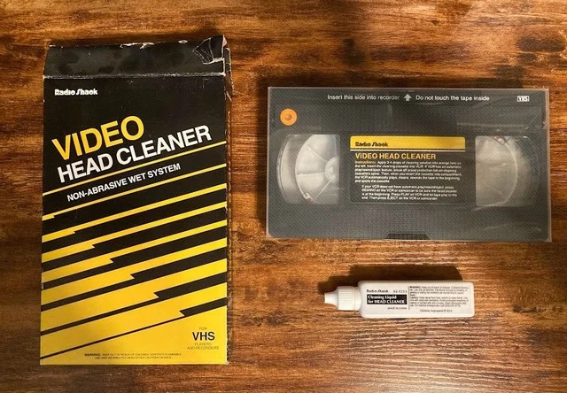**VINTAGE** RADIOSHACK VIDEO Head Cleaner System VHS/VCR £13.60 ...
