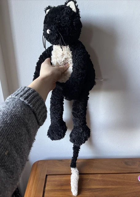 JELLYCAT PICKLES BLACK Cat Large Floppy Soft Toy Retired 2010 Jelly1065 ...