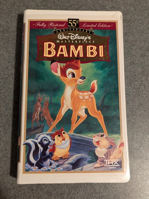 WALT DISNEY BAMBI Clam Shell Vintage VHS Tape In Very Good Condition $5 ...