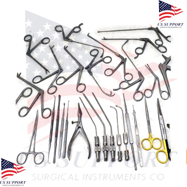 ENSEMBLE D'INSTRUMENTS FESS chirurgie endoscopique des sinus ORL ...