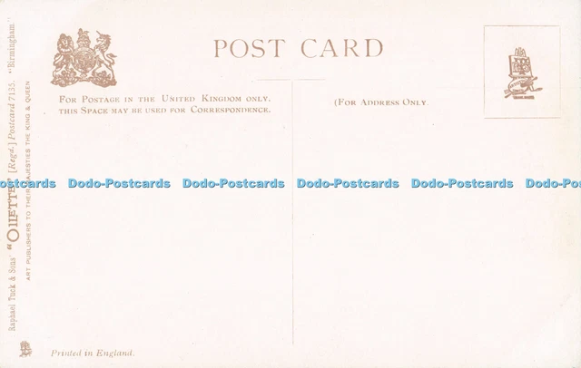 R715926 BIRMINGHAM. ST. Philip Kirche. Westfront. Raphael Tuck und ...