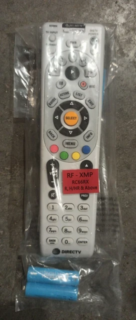 DIRECTV RC66RX IR/RF/XMP Universal Remote Control with Batteries DTV RC ...