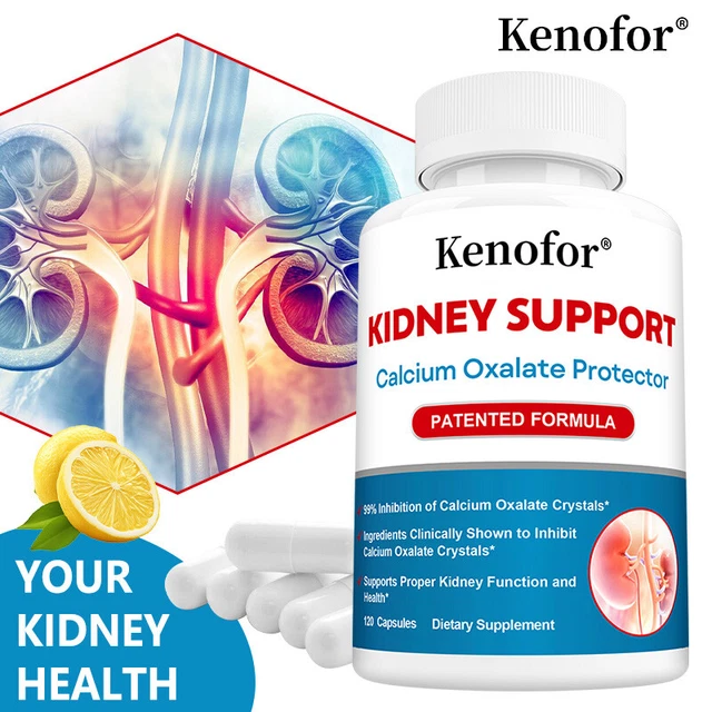 KIDNEY SUPPORT RESTORE Cleanse Detox Flush Capsule, Calcium Oxalate ...