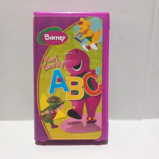 BARNEY NOW I Know My ABCs (VHS , 2004)-Hit Entertainment-White Tape ...