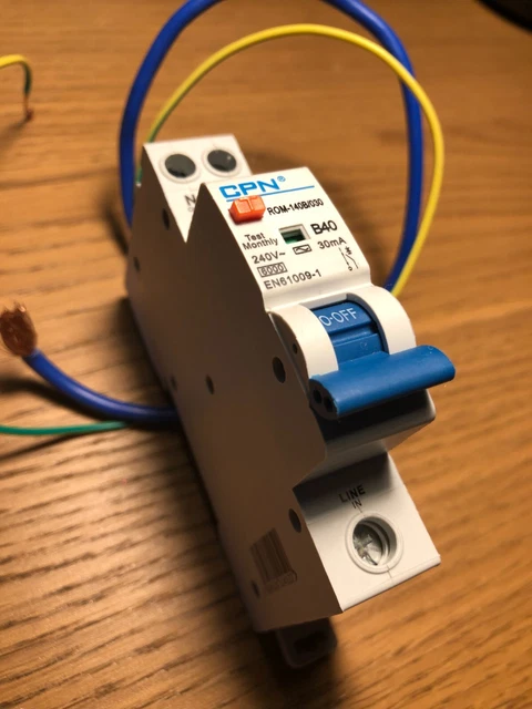 R. CPN 40 Amp Rcbo Single Pole 40A B40 Rom-140B/030 £17.95 - PicClick UK