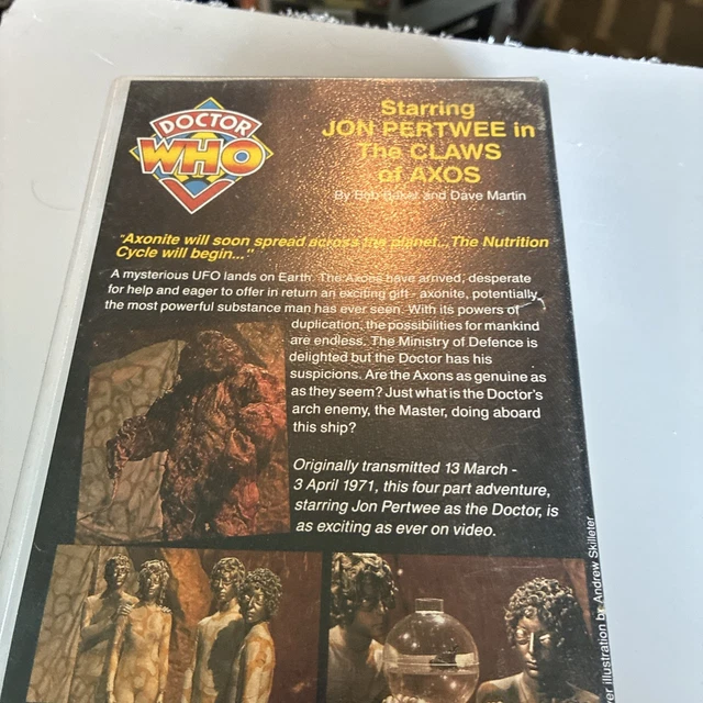 DOCTOR WHO: CLAWS of Axos (VHS 1992) - Jon Pertwee £0.51 - PicClick UK