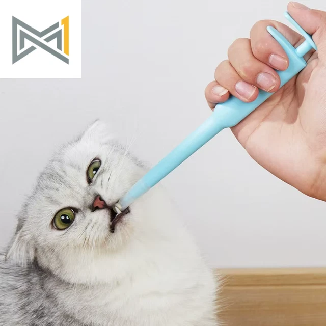 PET MEDICINE FEEDER Cats Dogs Portable Novel Shape Simple Feeding ...