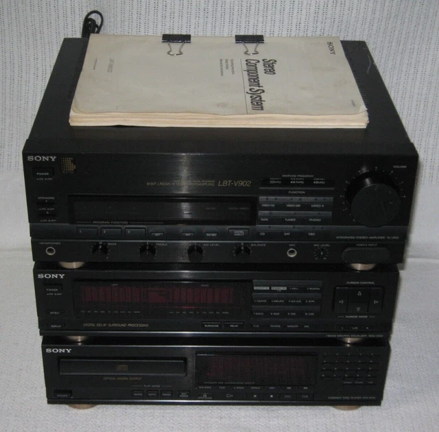 SONY STEREO COMPONENT System - Amplifier - Equalizer - CD Player ...