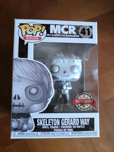 FUNKO POP ROCKS MCR My Chemical Romance 41 Squelette Gerard Way Vinyl ...