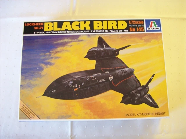 ITALERI 1:72 ,LOCKHEED SR 71 "Blackbird", ungebauter Bausatz EUR 13,01 - PicClick IT