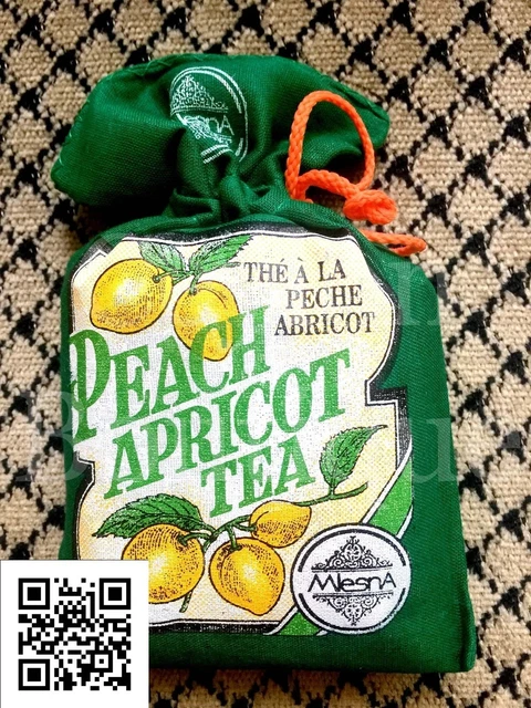 MLESNA NATURAL FLAVORED Peach Apricot Ceylon Tea in Cloth Pouch $12.29 ...
