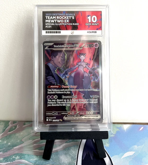 TEAM ROCKETS MEWTWO EX Destined Rivals Ace 10 £440.22 - PicClick UK