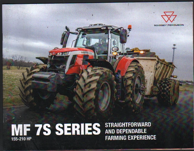 MASSEY FERGUSON &MF 7S Series" 155-210hp Tractor Brochure Leaflet £7.50 ...