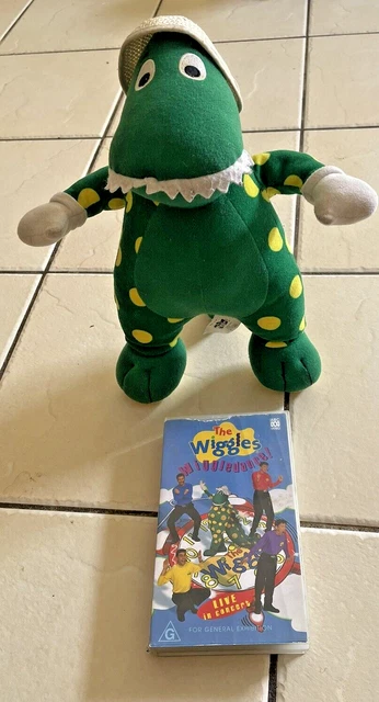 THE WIGGLES DOROTHY The Dinosaur Plush Toy 29cm approx & VHS The Wiggledance! $40.00 - PicClick AU