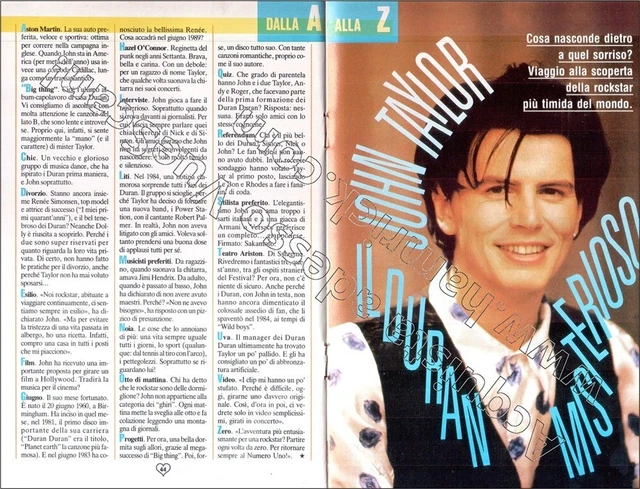 DURAN DURAN BROS Jovanotti Lorella Cuccarini Whitney Houston Tracy ...