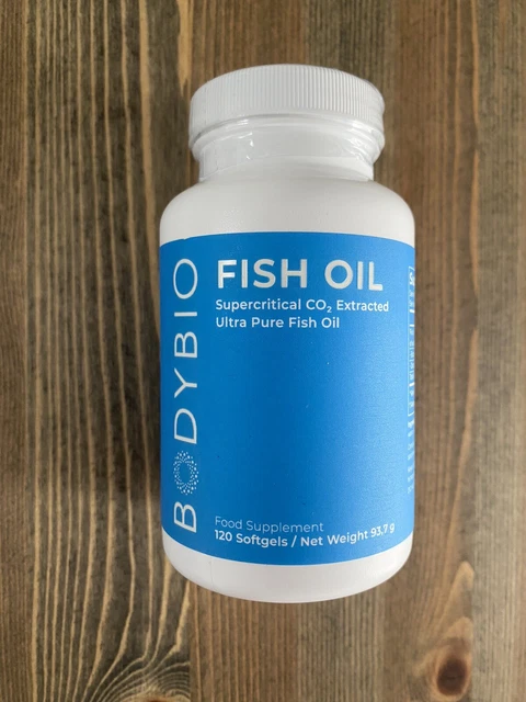BODYBIO OMEGA 3 CO2 Extracted Ultra Pure Fish Oil - 120 Softgel Sealed ...