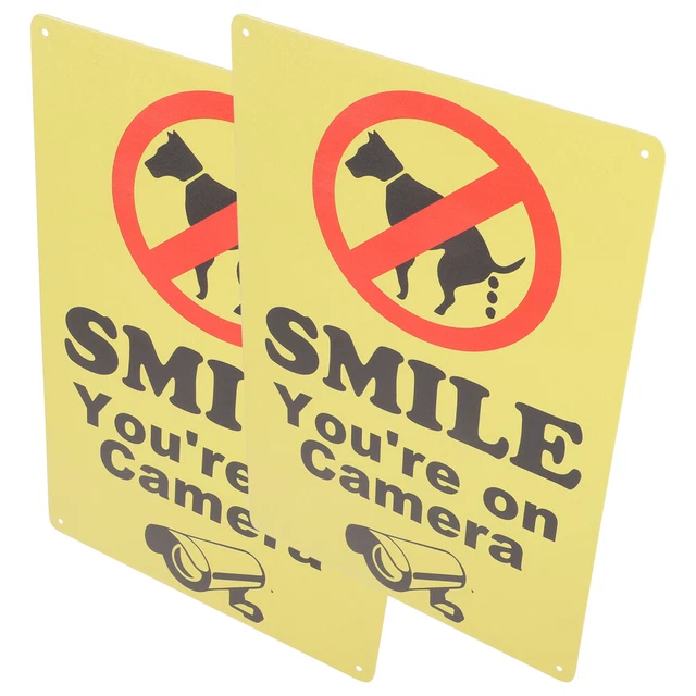 CARTELLI NO POOP & Pee Dog, 2 x ringraziamenti e nota fotocamera, 20 x ...