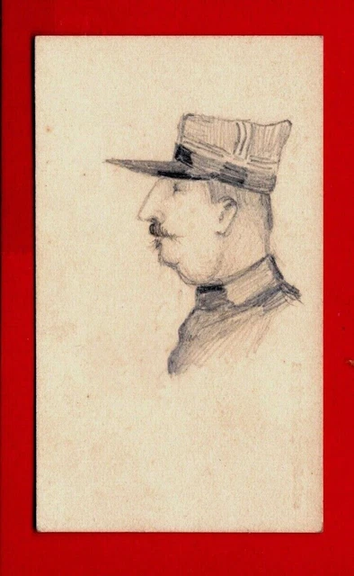 GX33-DESSIN ORIGINAL-CARTE DE Visite-Angelo Portelli-Peintre-[Portrait ...