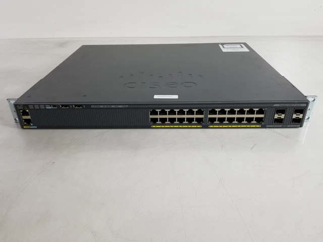 CISCO CATALYST WS-C2960X-24PS-L 24-Port Gigabit Managed PoE+ Ethernet ...