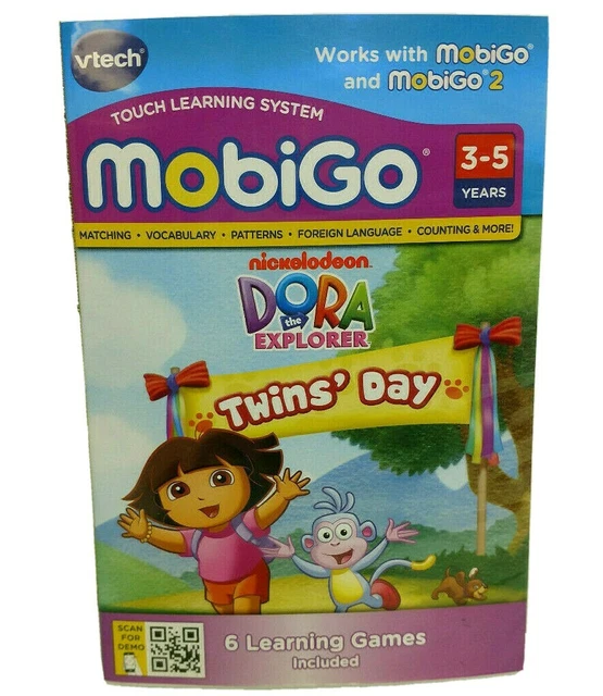 VTECH MOBIGO LEARNING Software Game Dora The Explorer Twins Day New ...