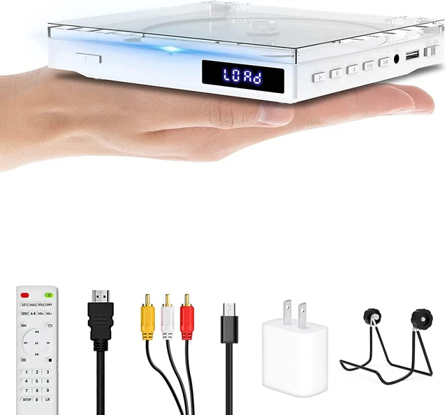 MINI LECTEUR DVD Portable, Régions Gratuites Avec Port HDMI 1080P ...