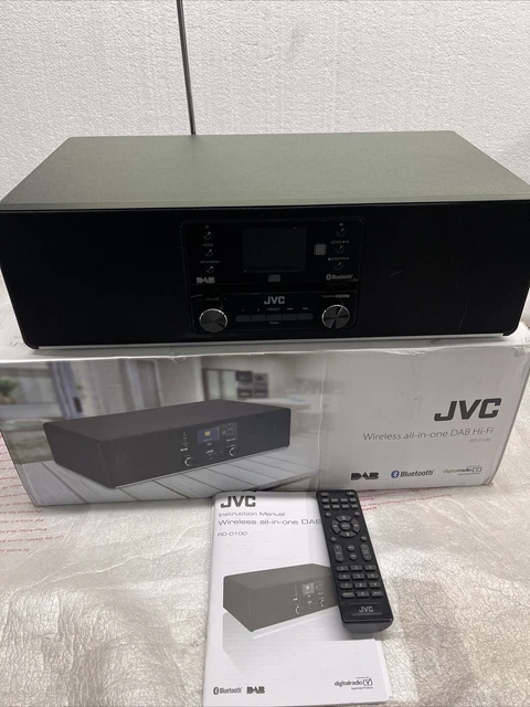 JVC RD-D100 BLUETOOTH All-in-One Hi-Fi System Black £59.99 - PicClick UK